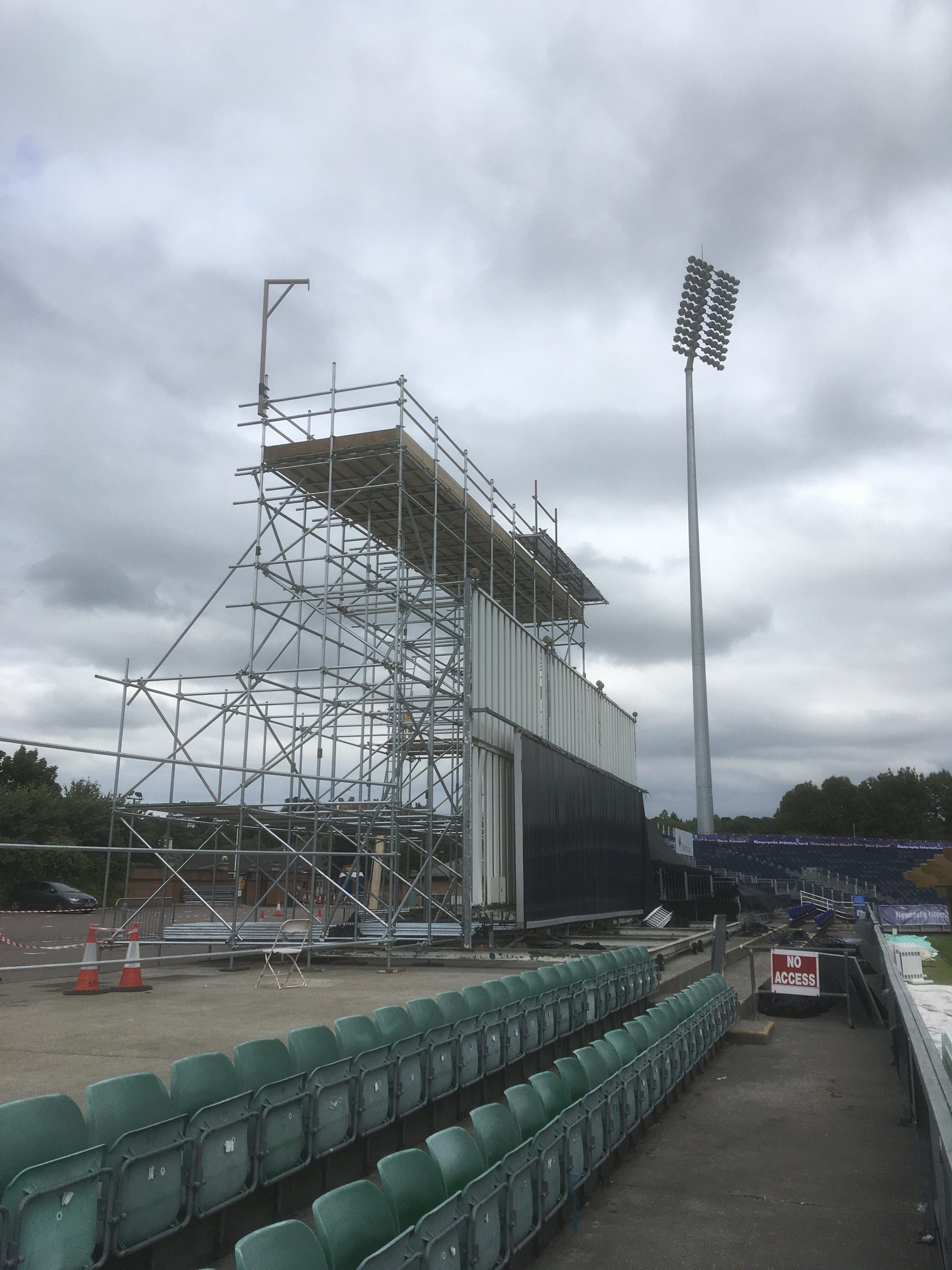 The Riverside Ground, Durham - Premier Access Scaffolding Ltd